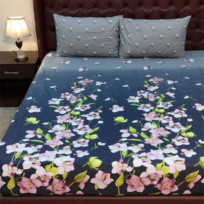 Printed Fitted Bed Sheets - Myhomedecor.pk