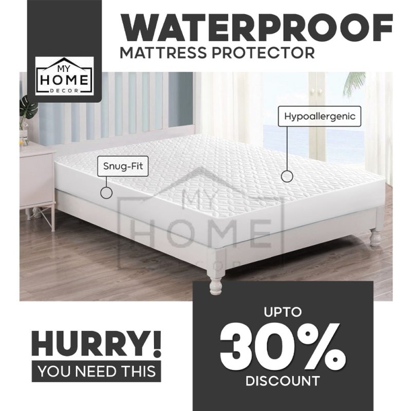 Waterproof Mattress Protector - Quilted - Myhomedecor.pk